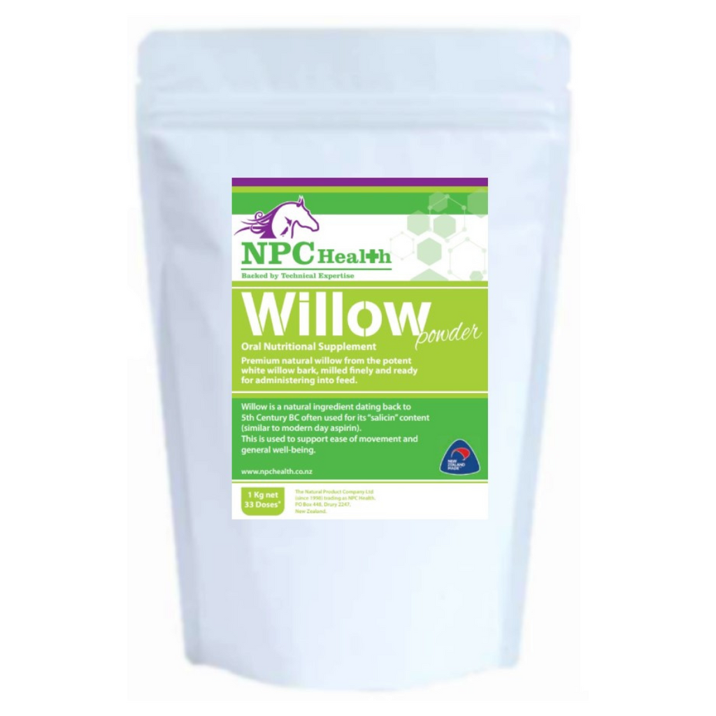 NPC White Willow Powder - 1kg – Rangiora Equestrian Supplies